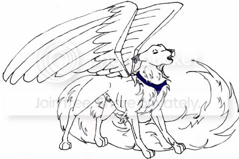 Female Angel Wings Coloring Pages